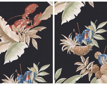 Lobster print fabric | Etsy