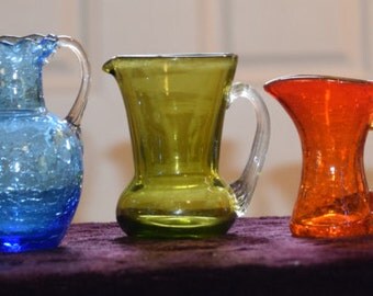 Blenko pitcher | Etsy