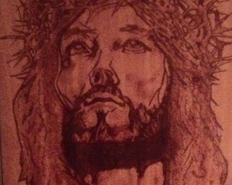 Religious pyrography | Etsy
