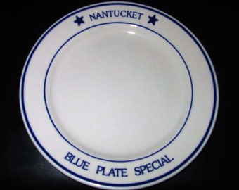 Unique blue plate special related items | Etsy