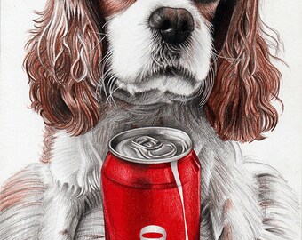 Custom pet drawing | Etsy