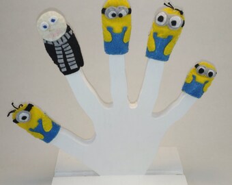 Minion finger puppet | Etsy