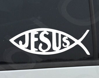 Christian fish decal | Etsy