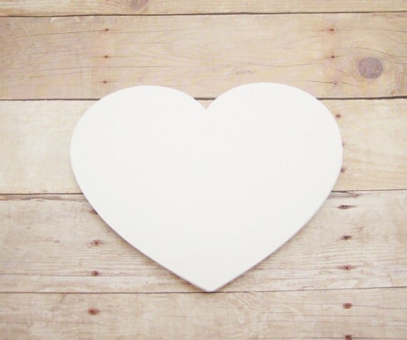 4 inch Cardstock Hearts-White Heart Cutouts-Wedding/Shower