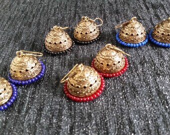 Jhumki earrings | Etsy
