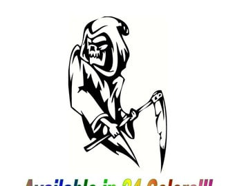 Grim reaper decal | Etsy