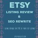 Etsy Seo 5 Etsy Listings Etsy Seo Rewrite Shop
