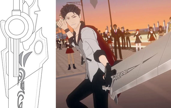 RWBY Qrow Branwen sword