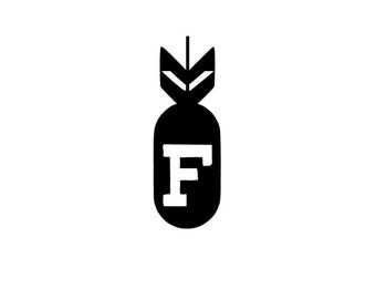 Items similar to F Bomb Metal Sign Man Cave Military Decor Motorcycle ...