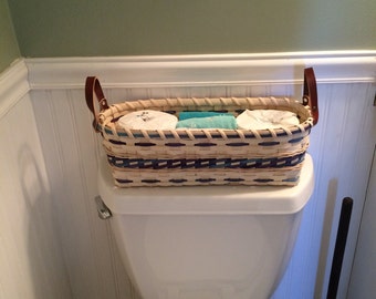 Toilet tank basket | Etsy