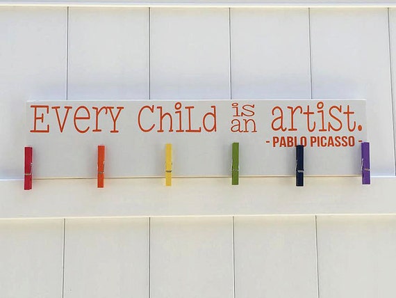 Every Child is An Artist // Art Work Display // Kid Wall Art