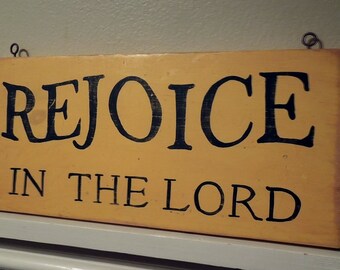 Rejoice in the Lord Always Bible Print / Scripture Poster
