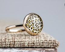 Unique leopard ring related items | Etsy