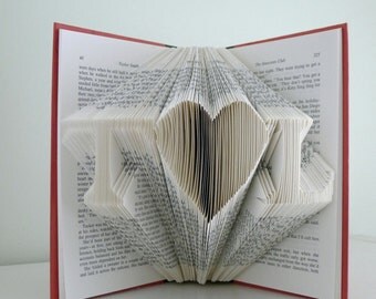 Paper Anniversary Folded Book Boyfriend Gift by LucianaFrigerio