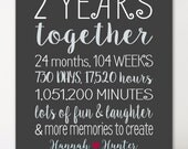 2 year anniversary | Etsy