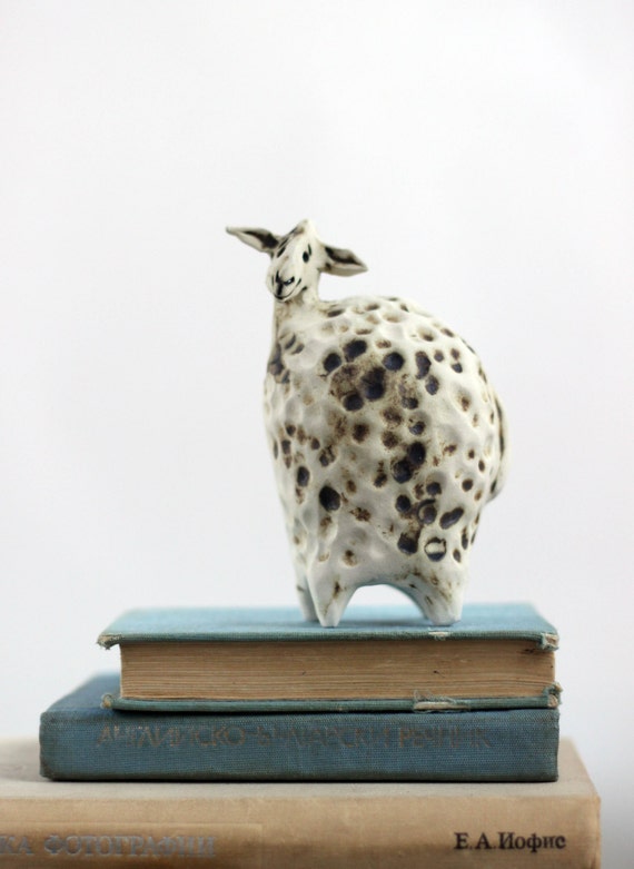 Items similar to Ceramic Sheep - White Ceramic Sheep - Ceramic ...