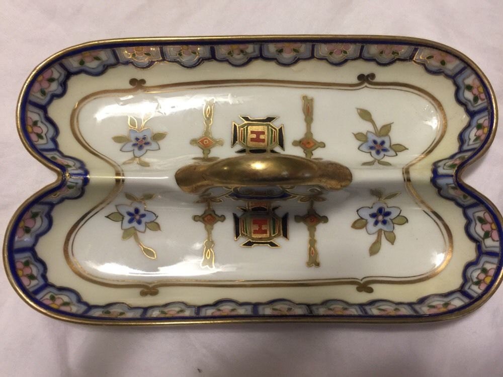 MORIMURA Hand Painted Noritake Nippon Divided Dish Tray Hanging ...