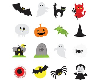 Halloween cute clip art kawaii clipart cute whimsical