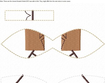 DIGITAL FILE Rag Doll Nightmare Inspired 3D Felt Bow Felt