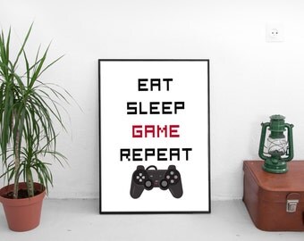 Eat sleep game | Etsy