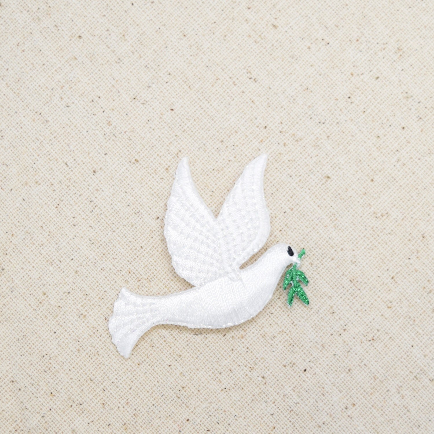White Peace Dove Olive Branch Facing LEFT or RIGHT