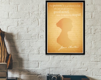 Items similar to Jane Austen Print 11x17 - Famous Seniors on Etsy