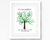 Unique family handprint art related items | Etsy