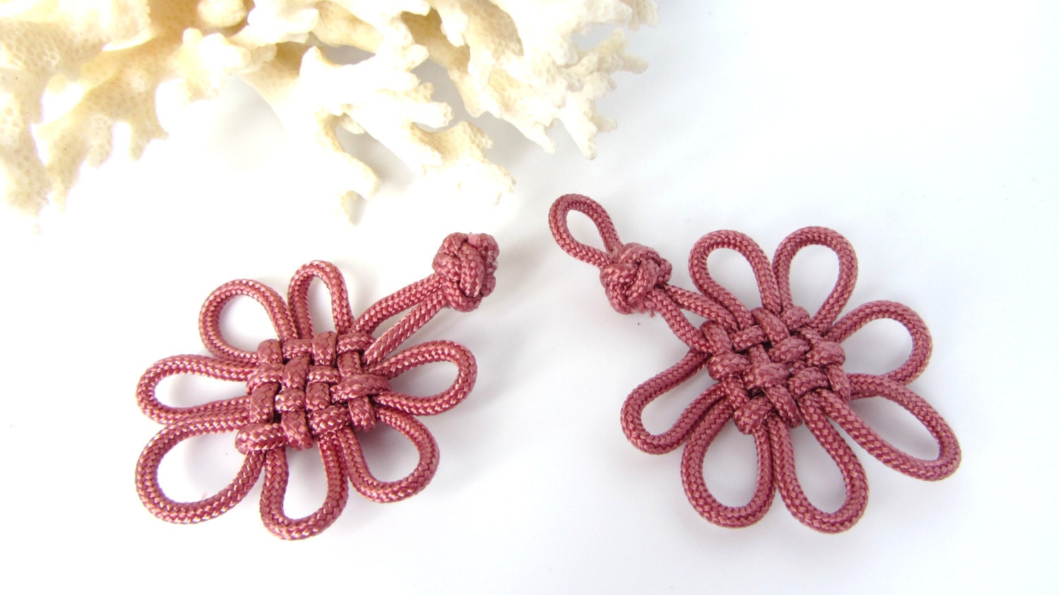 Frog Closures Pan Chang Flower Knot Fasteners Rose Knotting