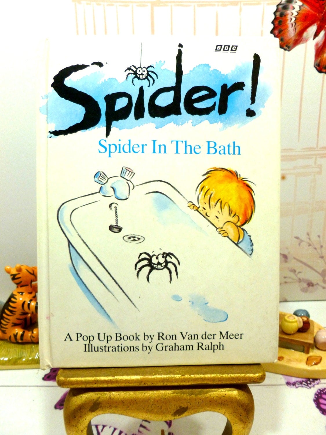 Spider in the Bath Classic Pop Up Book BBC 1st Edition
