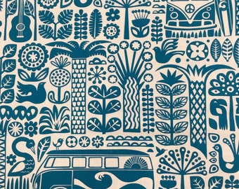 Unique volkswagen fabric related items | Etsy