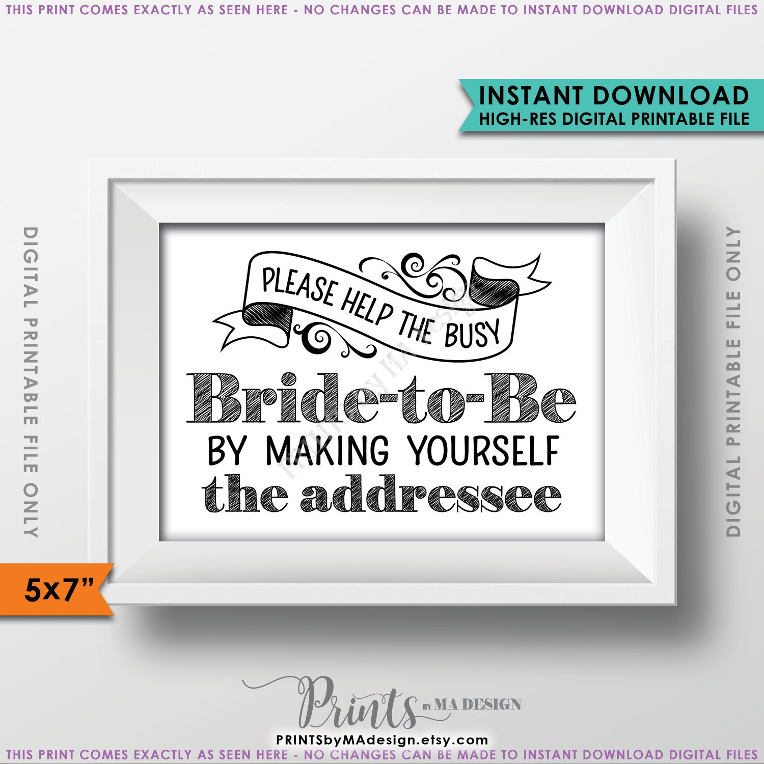 Address Envelope Bridal Shower Sign Help The Bride By Addressing An 