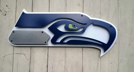 Seattle Seahawks Steel Sign / Wall Art 20 x by ExperimentalMetals