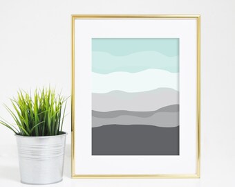 Mint grey nursery | Etsy