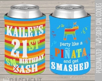 personalized photo birthday party can coolies beverage