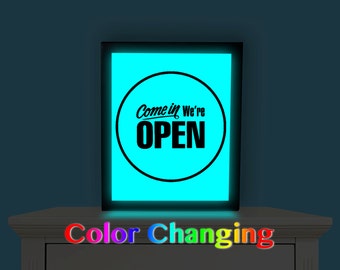 Lighted open sign | Etsy
