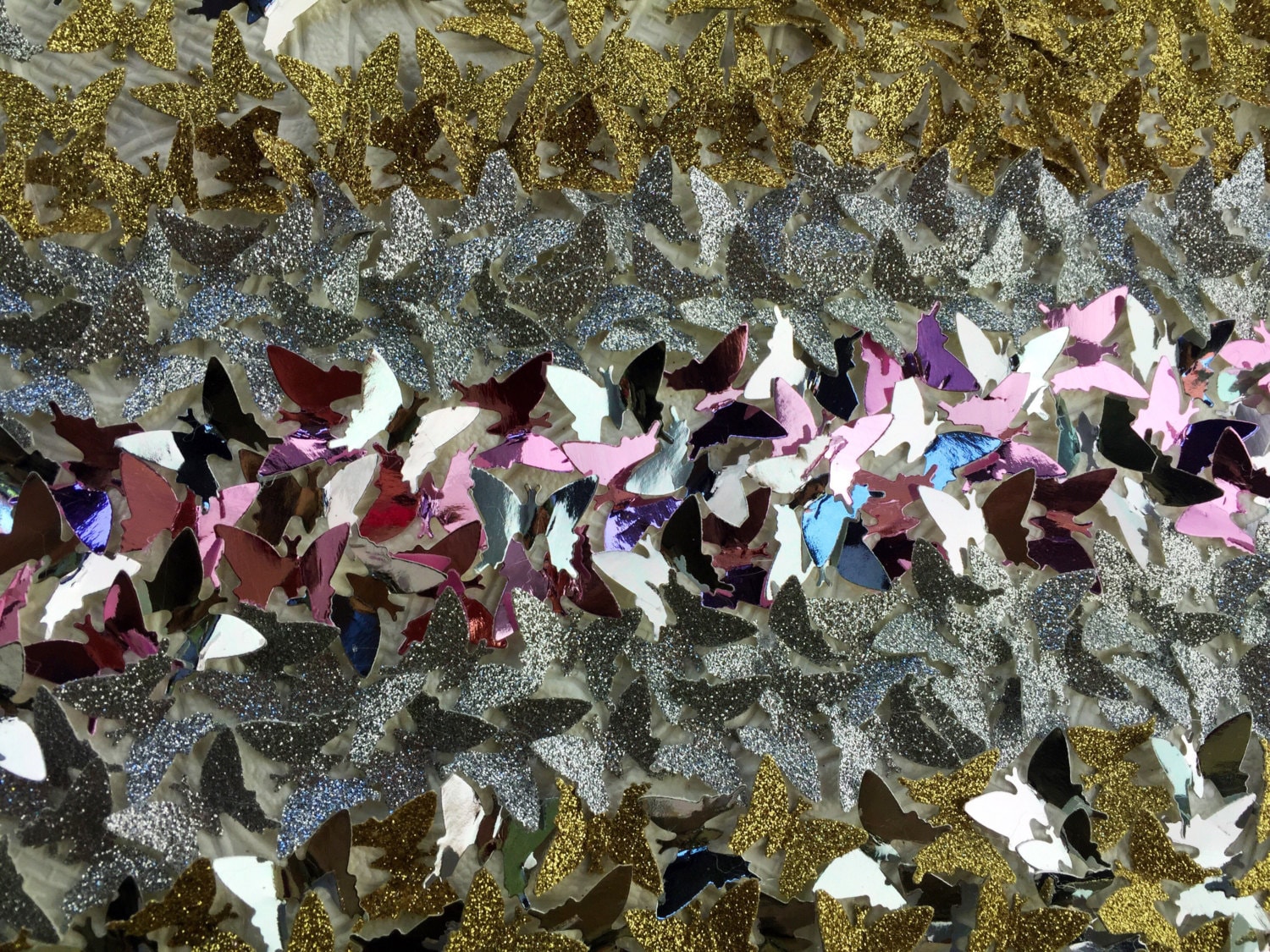 Gold butterflies/ paper butterflies gold heart wall art 3D