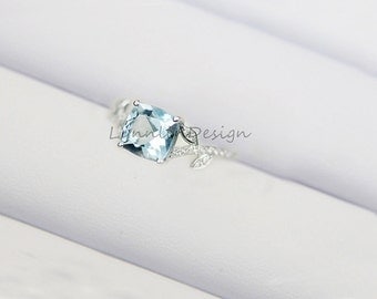 White gold morganite | Etsy