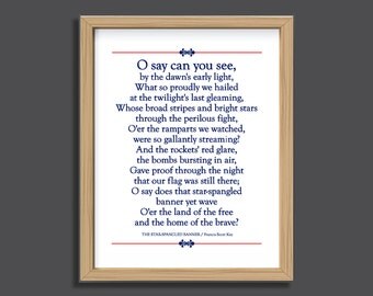 The national anthem | Etsy