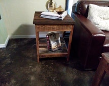 Unique rustic end tables related items | Etsy
