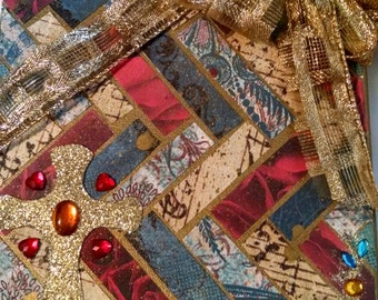 Decoupage cross | Etsy