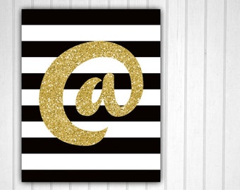 Black and gold decor | Etsy
