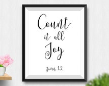 Unique count it all joy related items | Etsy