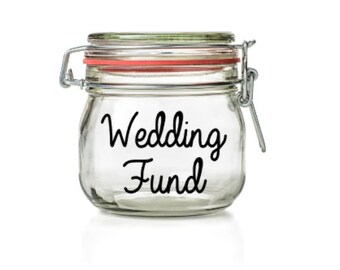 Wedding fund jar | Etsy
