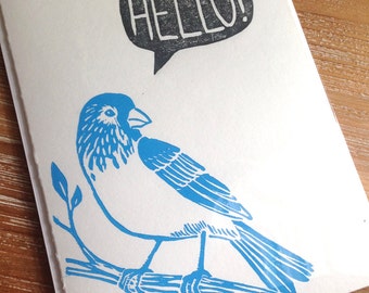 Block print cards | Etsy