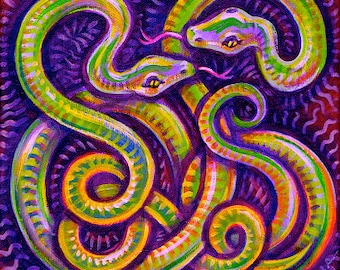 Intertwined snakes | Etsy