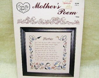 Cross stitch poem | Etsy