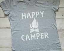 Unique camping tshirt related items | Etsy