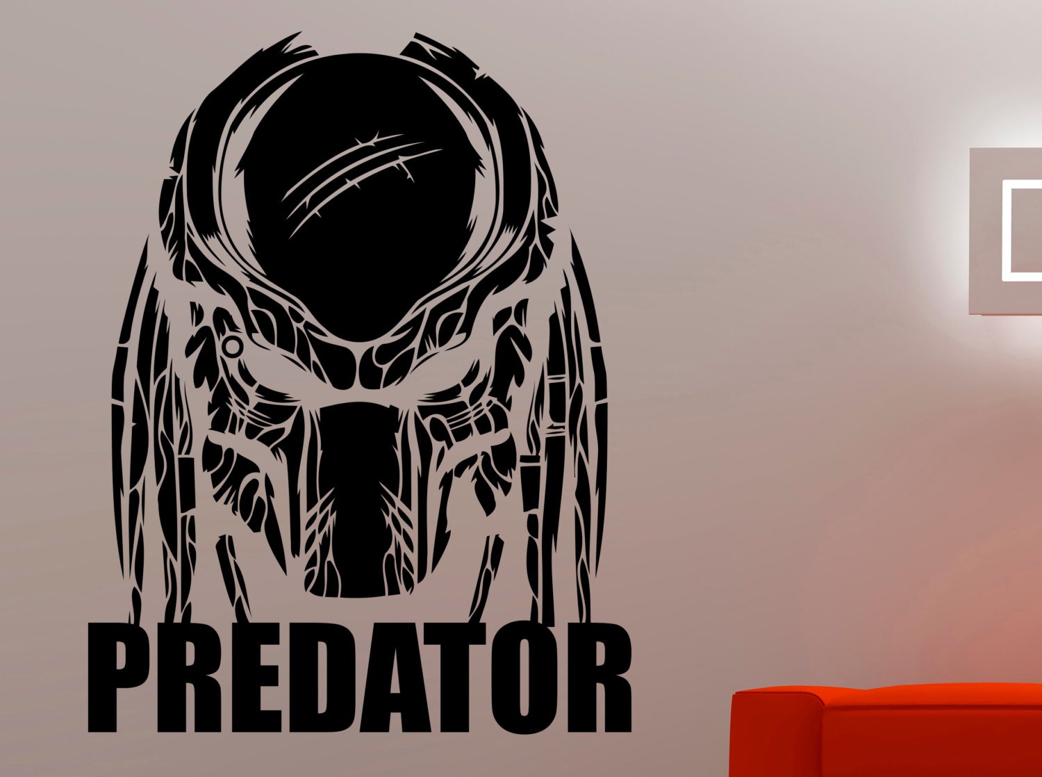 Predator Wall Decal Superhero Stickers Home Interior Design