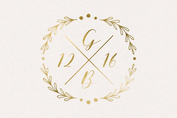 Wedding Monogram Wedding Logo DIY wedding wedding initials