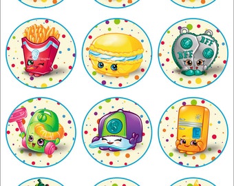 Shopkins stickers | Etsy